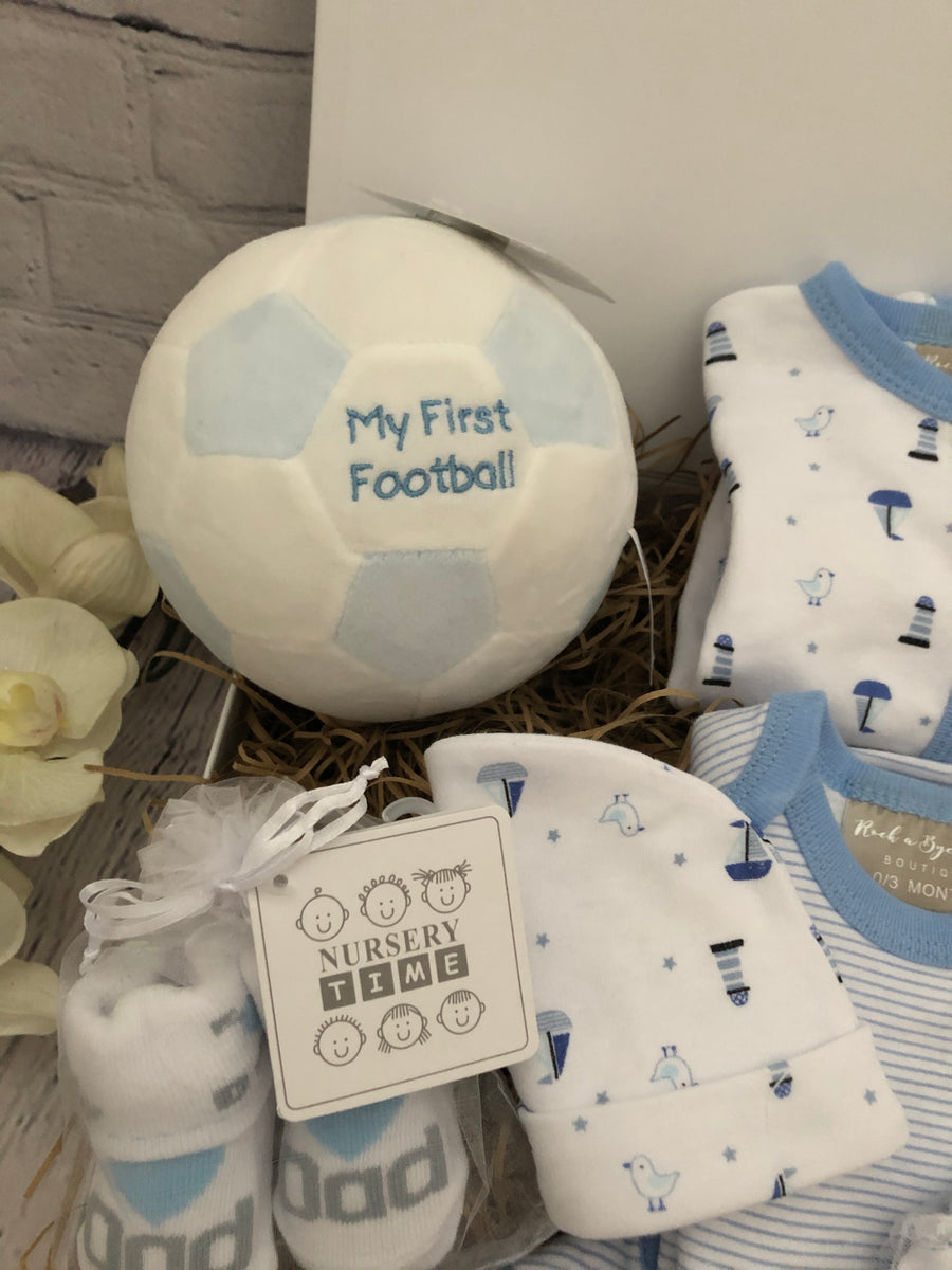 Baby My First Football Rattle – Baby & Me Gift Box